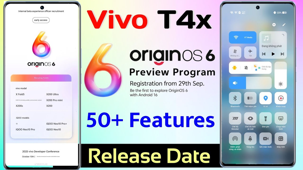 vivo t4x origin os 6 update list |vivo t4x origin os 6 trial version ...