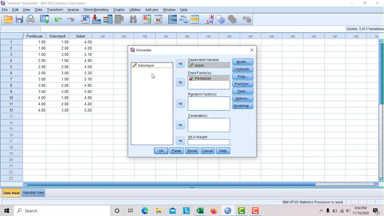 uji homogenitas varians dan normalitas RAK dengan SPSS - YouTube