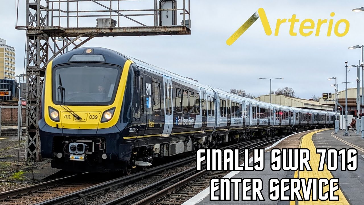 FINALLY South Western Railway Class 701s enter service 02/02/24 - YouTube