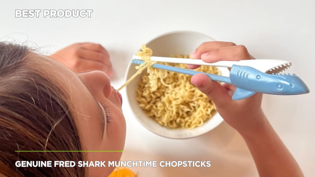Genuine Fred SHARK Munchtime Chopsticks, One Size, Multicolor - YouTube