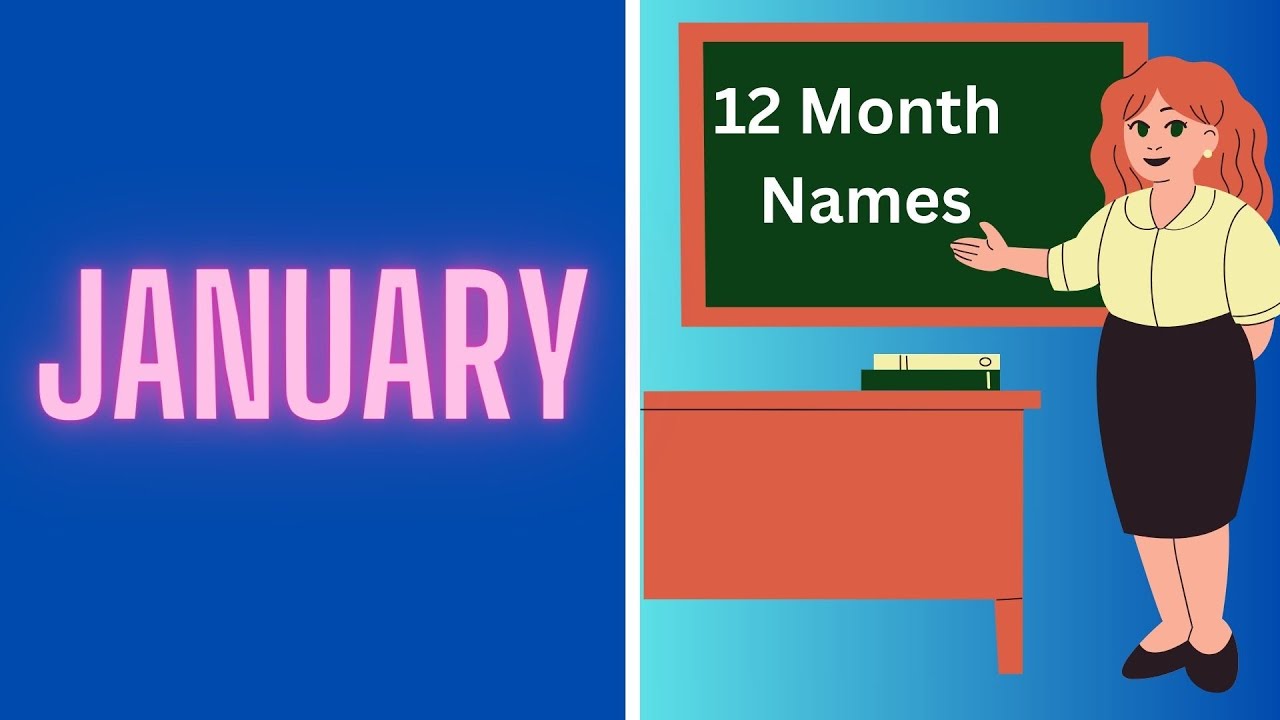 Fun Learn the 12 Month Names in English for Preschoolers | January ...