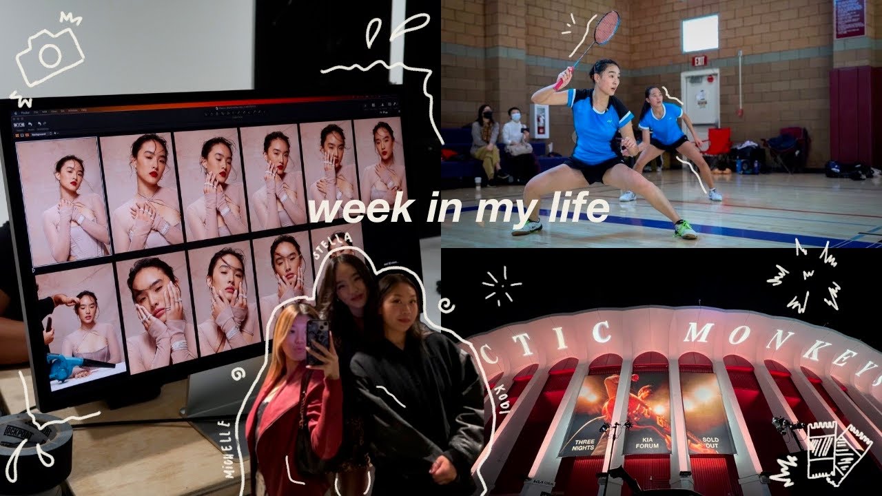 balancing life: modeling gig, badminton tourney, arctic monkeys - YouTube