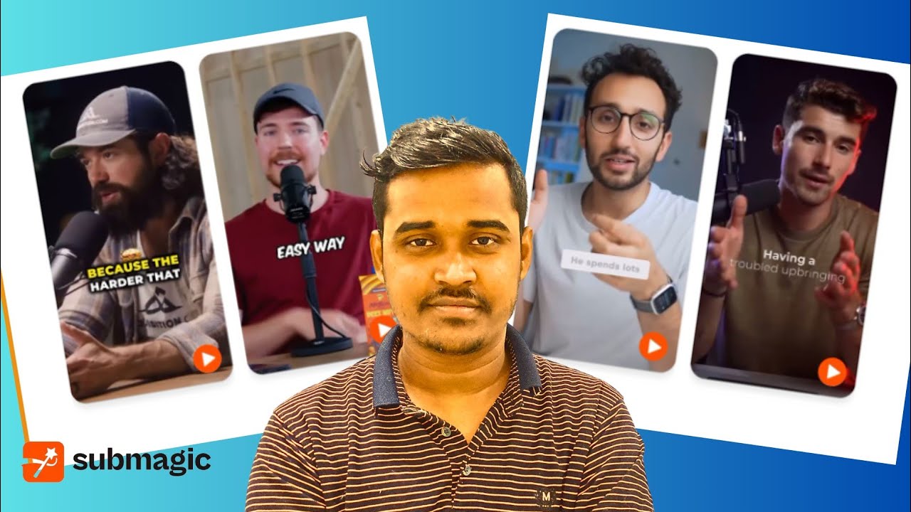 How to make viral captions for youtube video - submagic ai tutorial - YouTube