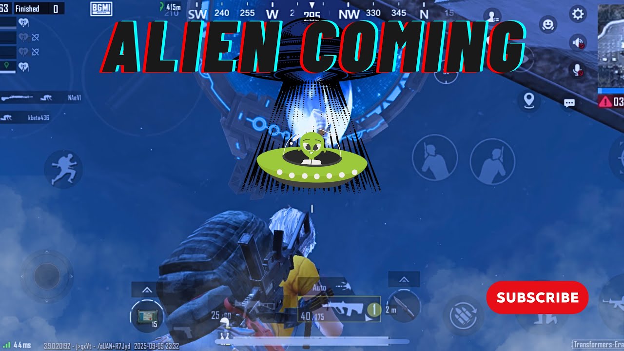 👽 ALIEN COMING in BGMI | Epic UFO Encounter 🔥 | Must Watch! - YouTube