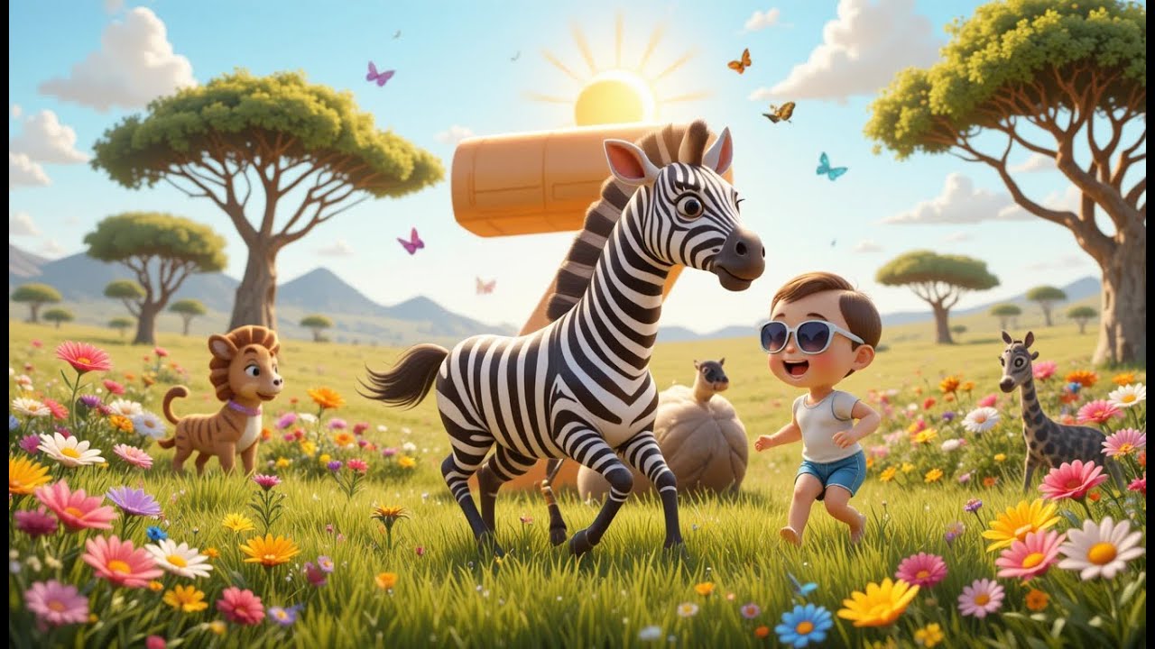 Z Is for Zebra | ABC Animal Rhyme for Kids | Learn the Alphabet with ...