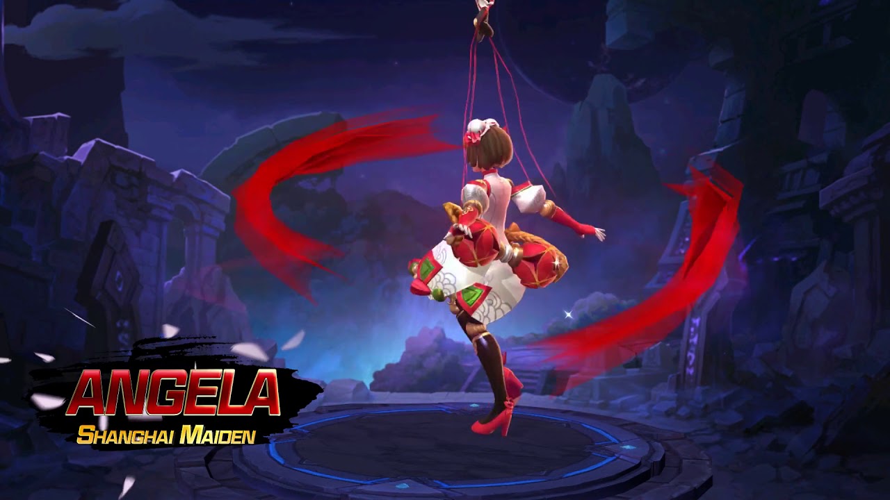 Angela Shanghai Maiden | July Starlight skin | Mobile Legends - YouTube
