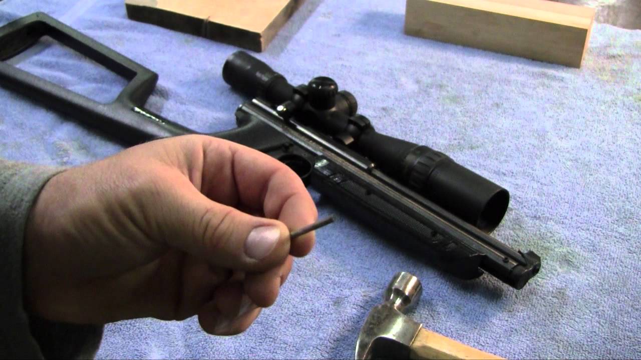 Making a Crosman 1377 Pump Arm Pt. 2 - YouTube