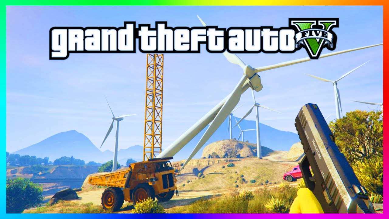 GTA 5 - CRAZY WIND TURBINE BUG! How To Knock Over Windmills In GTA ...