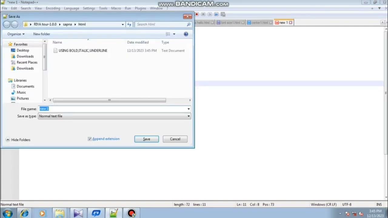 How to use italic, bold and underline in HTML - YouTube