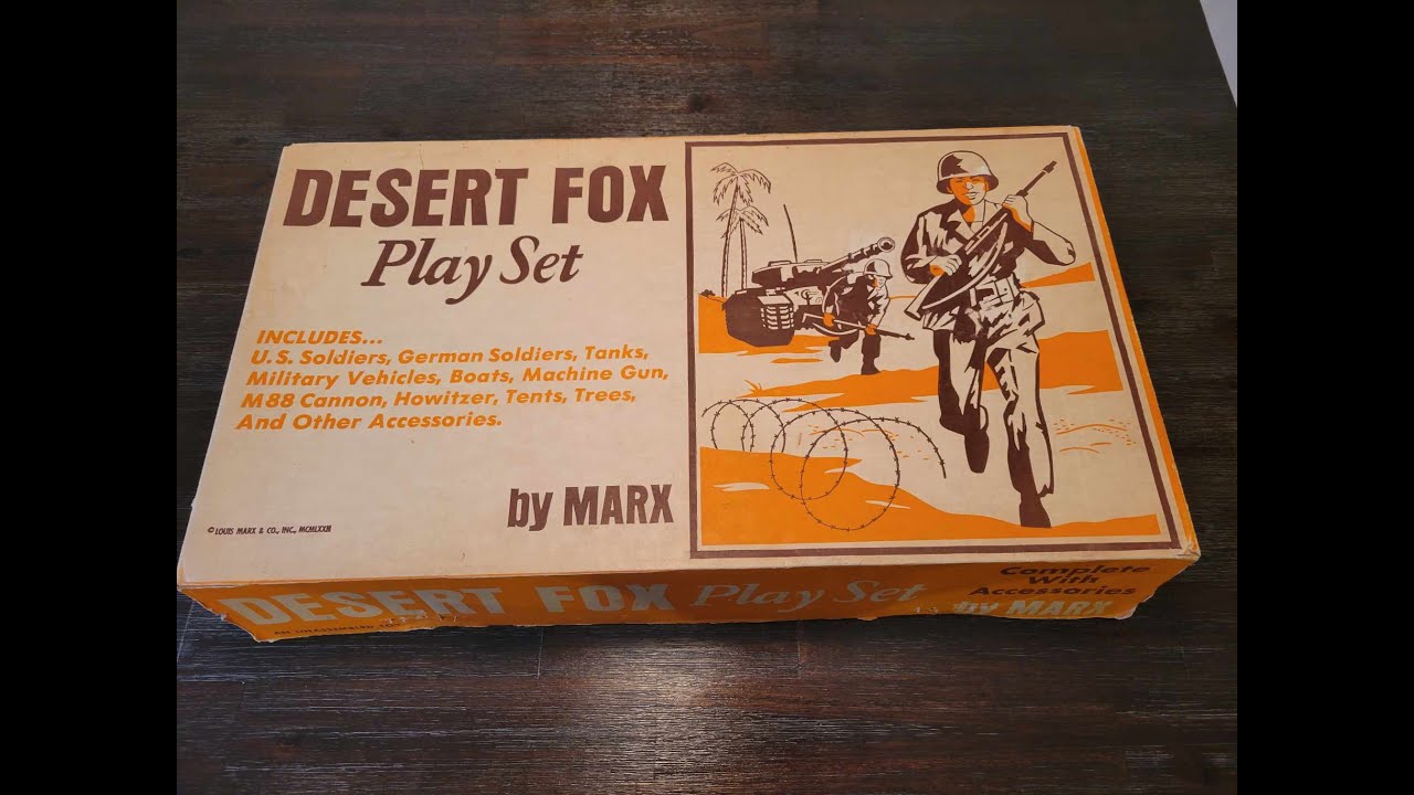 Marx 1976 Desert Fox Playset #4178 MO - YouTube