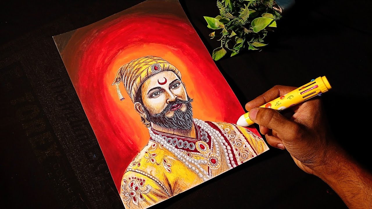 How to Draw Shivaji Maharaj || Chhatrapati Shivaji Maharaj Drawing ...