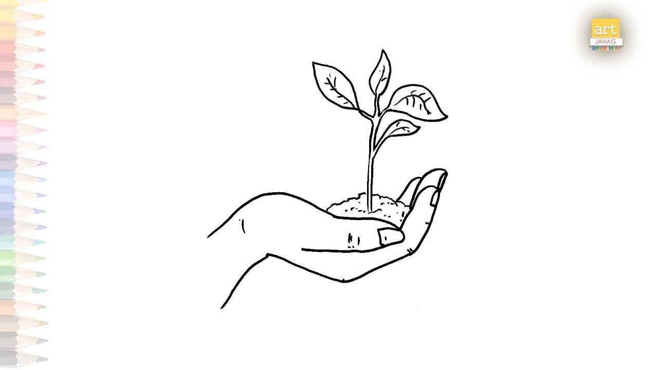 Save the plant drawings | School project drawings | How to draw Save ...