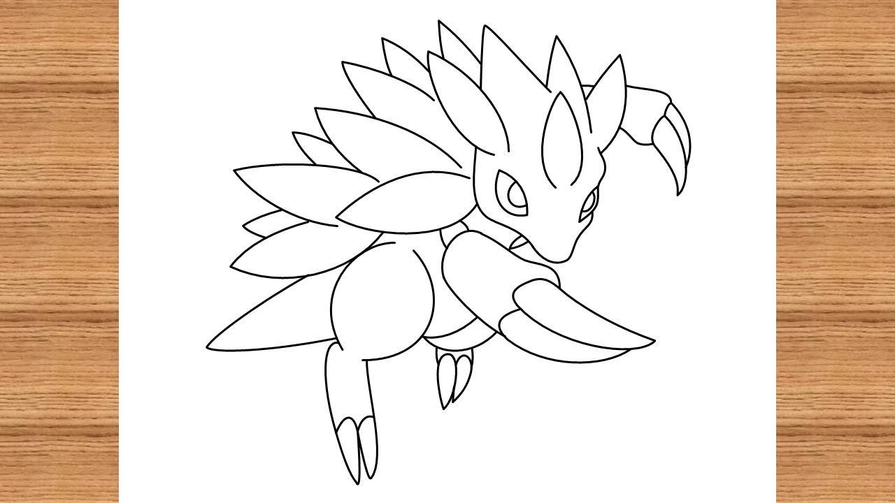 How To Draw Sandslash from Pokemon / Step By Step / Tamanna's Drawing ...