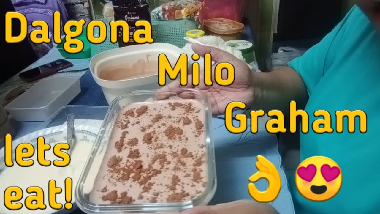 Vlog15 How To Make Dalgona Milo Graham Without Electric Mixer or Whisk ...