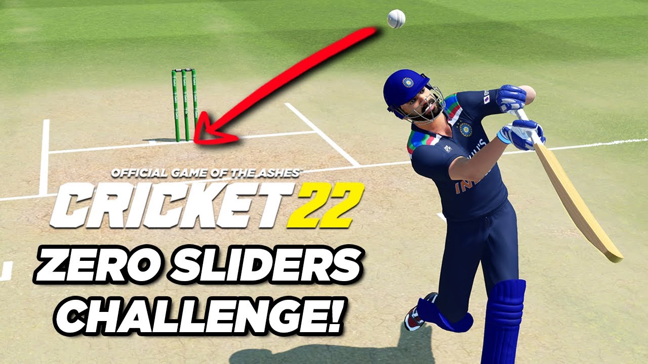 CRICKET 22 | The Zero Sliders Challenge! - YouTube