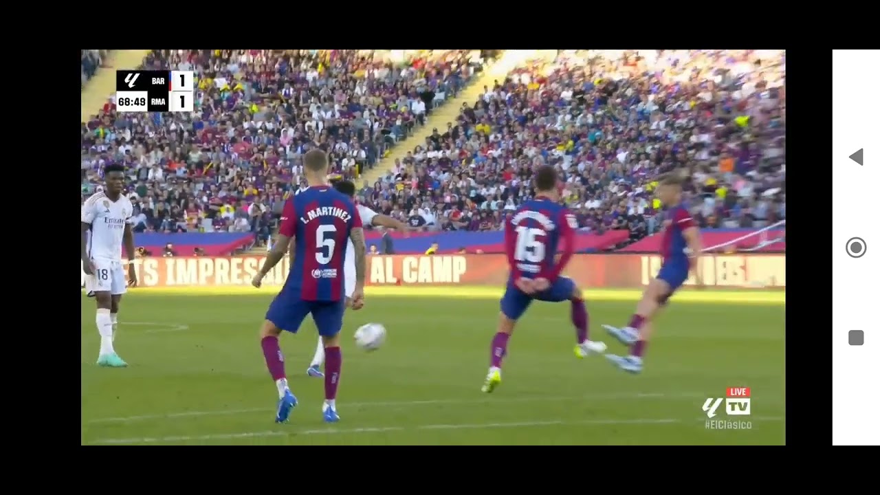 One shot from J. Bellingham shocked the Goal Barcelona F.C [FT].BAR 1 ...