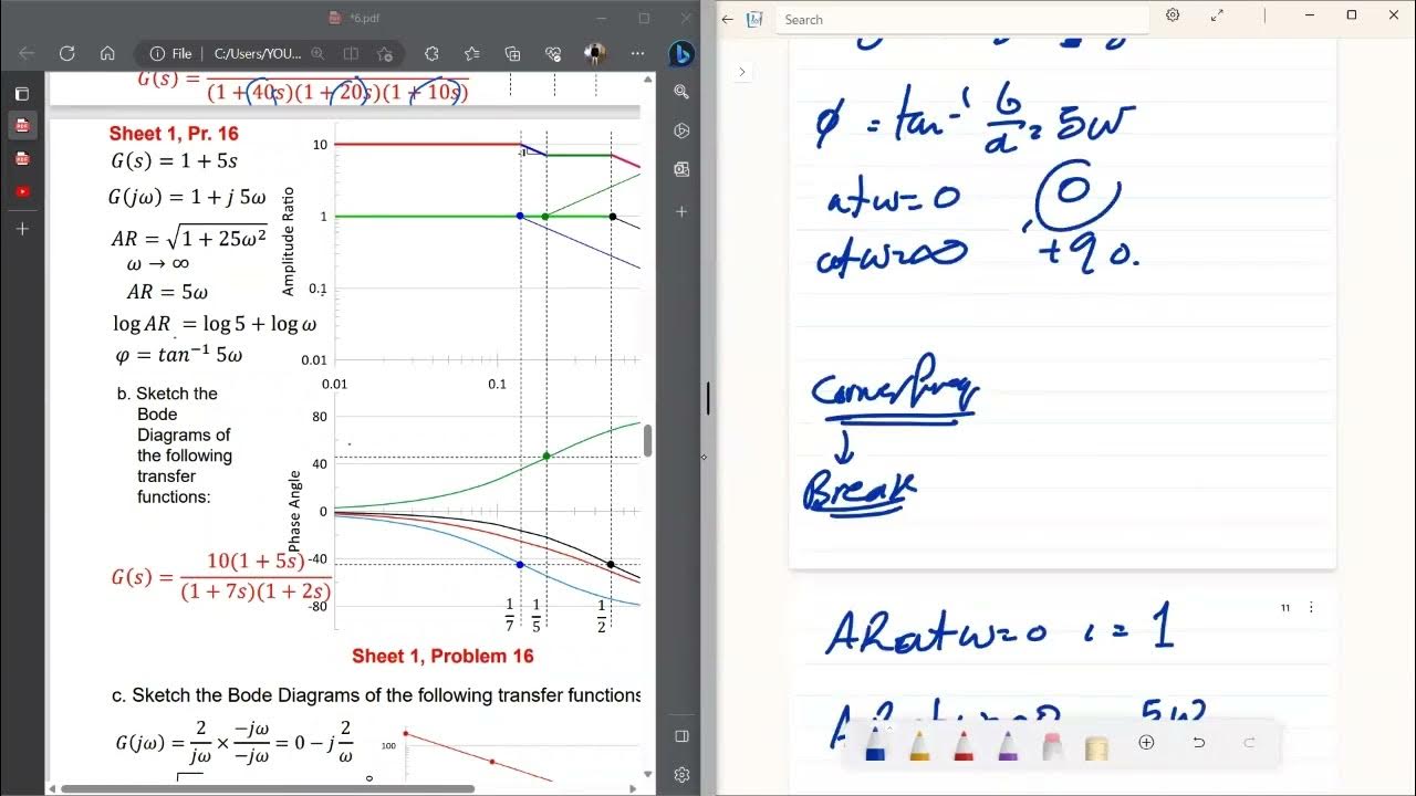 Bode Diagram Problem 2 - YouTube