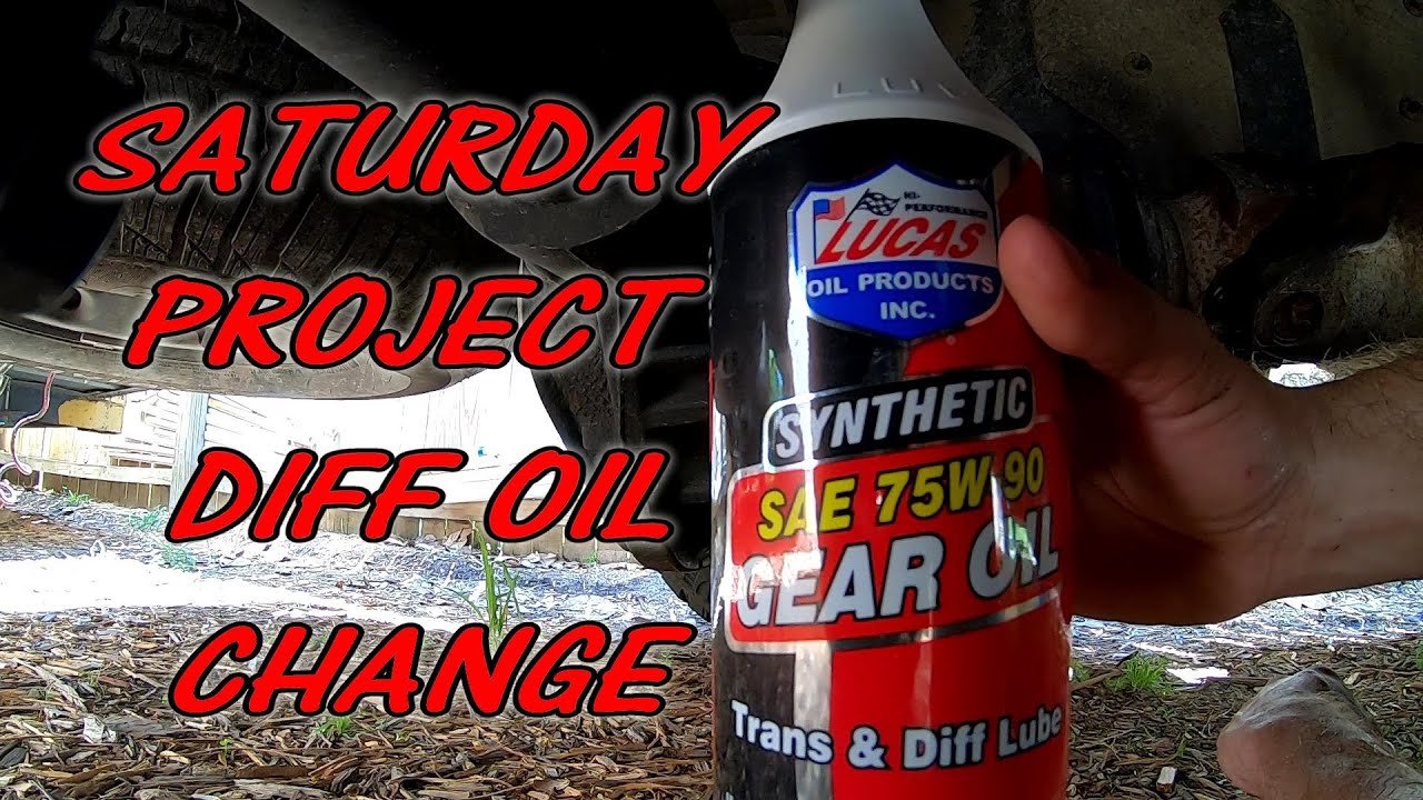 SATURDAY PROJECT DIFF OIL CHANGE WITH LUCAS OIL - YouTube