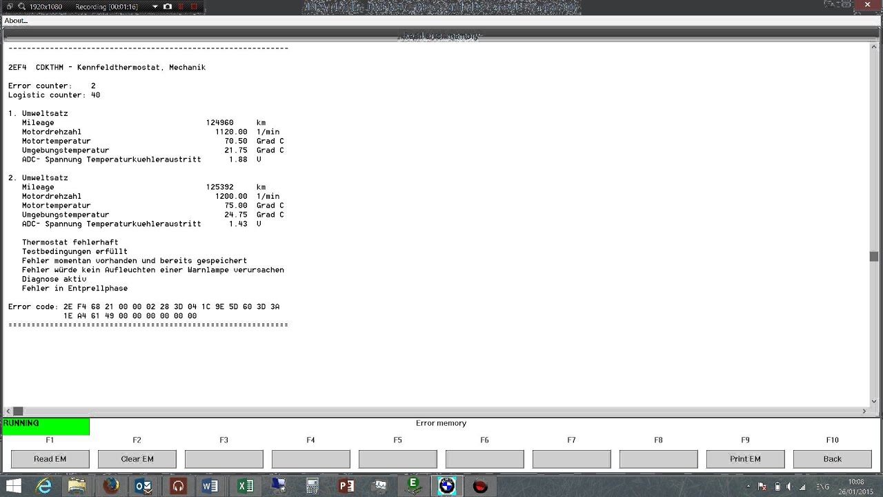 BMW - reading live oxygen sensor data from INPA - YouTube