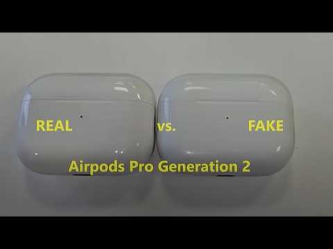 Real vs Fake Airpods pro 2. How to spot original Apple Airpods pro 2 nd ...