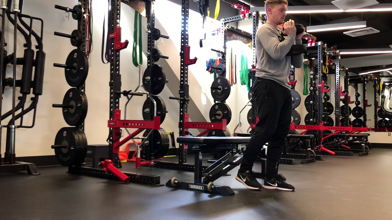 DB Goblet Single Leg Squat to Bench - YouTube