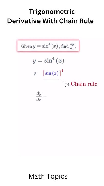 Trigonometry Derivative with Chain Rule #maths #matematicas #calculus ...