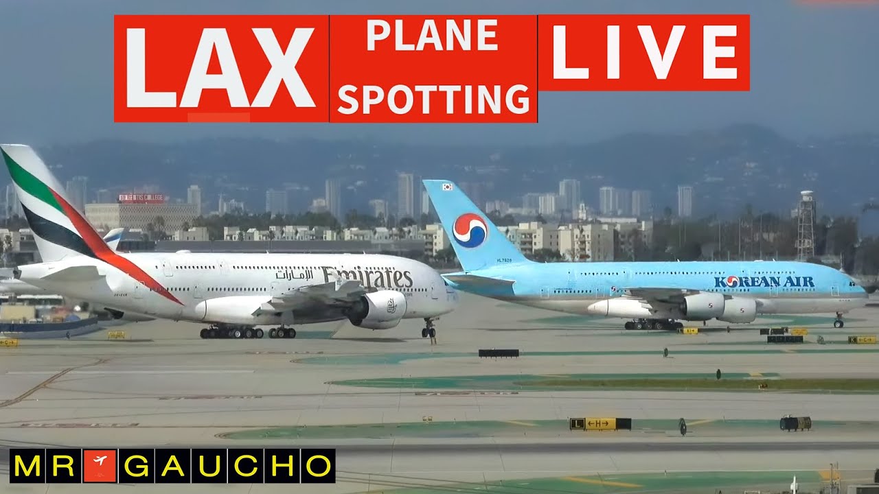 🔴 LIVE LAX PLANE SPOTTING | LAX AIRPORT LIVE with ATC - YouTube