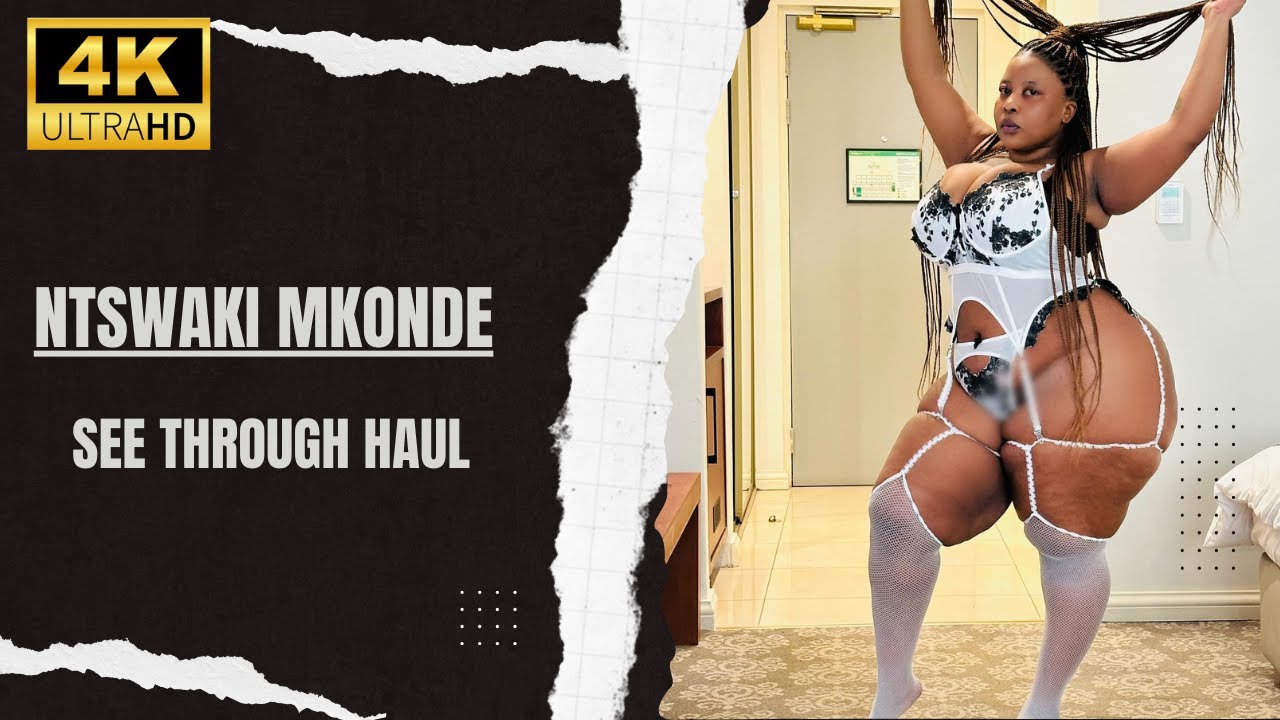 Ntswaki Mkonde Plus Size Model - 4K Fashion Look-book - YouTube