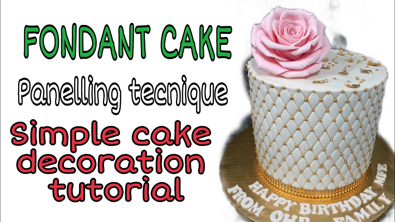 PAANO GUMAWA NG FONDANT CAKE? ALL EDIBLE .HOW TO GAÑACHE THE CAKE ...