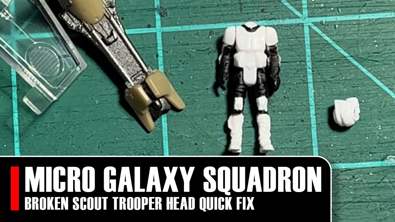 Star Wars Micro Galaxy Squadron | Broken Scout Trooper Head Quick Fix ...