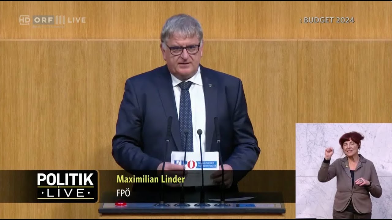 Maximilian Linder - Budget 2024 - Wirtschaft und Forschung - 22.11.2023 ...