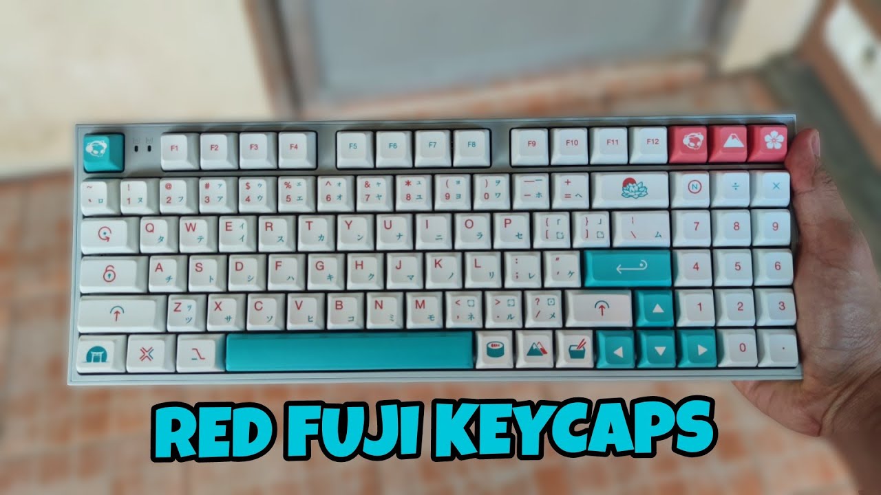 Akko Red Fuji Keycaps Review - YouTube