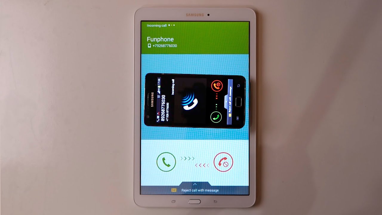 Samsung Galaxy S Plus vs Samsung Galaxy Tab Е incoming call - YouTube
