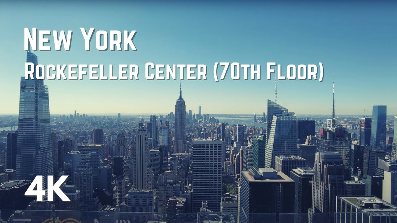 New York, Rockefeller Center (View from 70th Floor) | 4k - YouTube