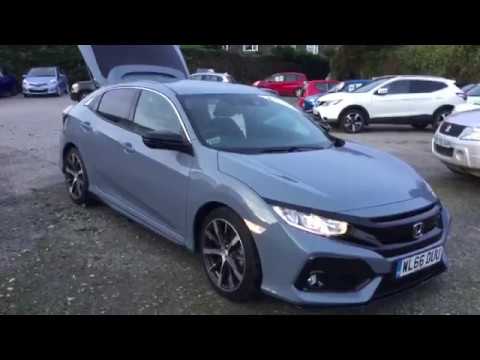 2017 HONDA CIVIC 1.0 VTEC TURBO SR CVT (17YM) - YouTube