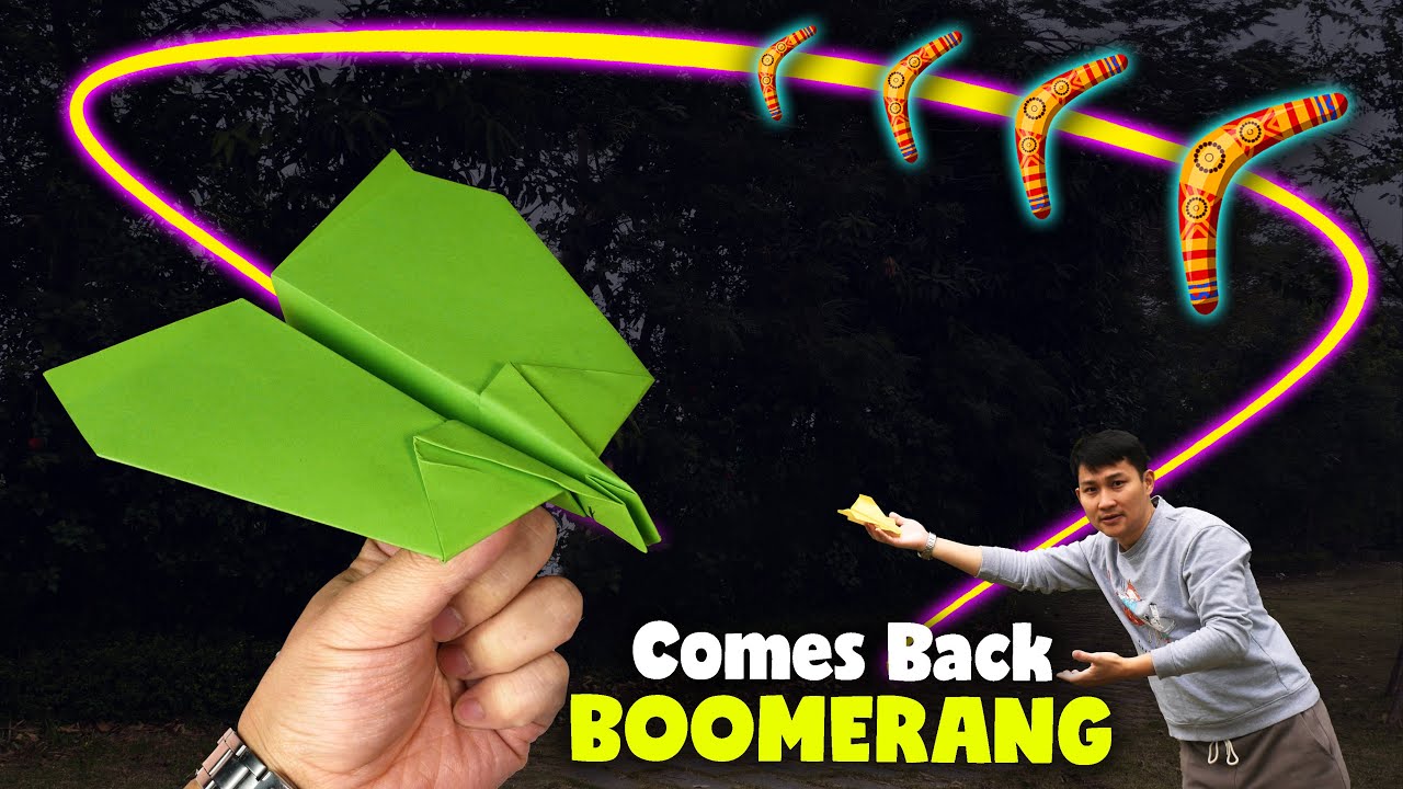 Make a Paper Airplane That Comes Back to You | DIY paper airplane - YouTube