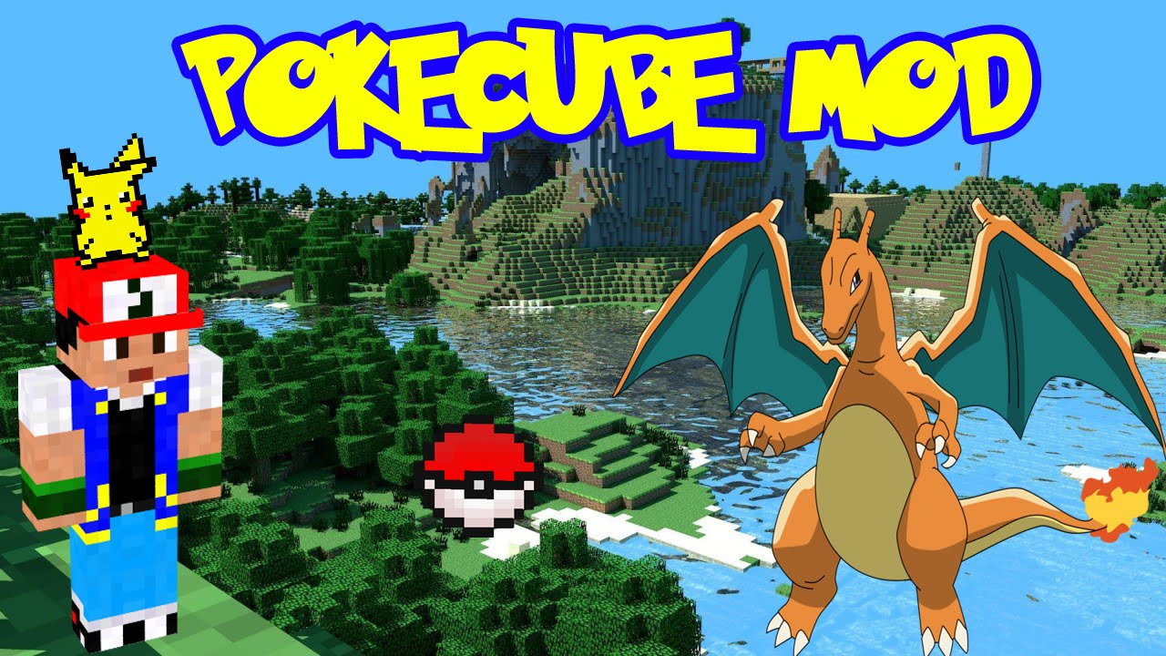 POKECUBE MOD 1.10.X y 1.9.X l POKEMONES en MINECRAFT l JJgamer - YouTube