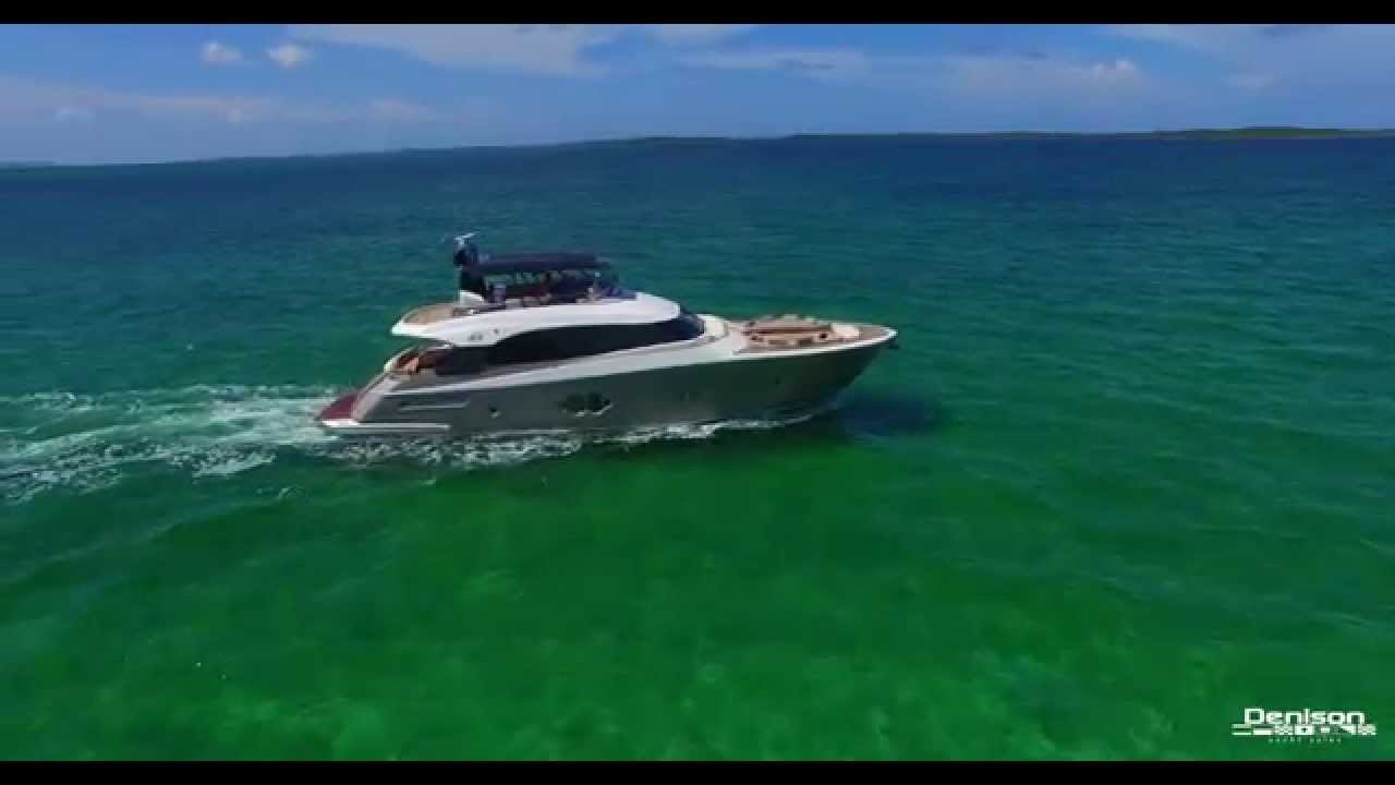 76' Monte Carlo Yachts MCY76 [Drone in the Bahamas] - YouTube