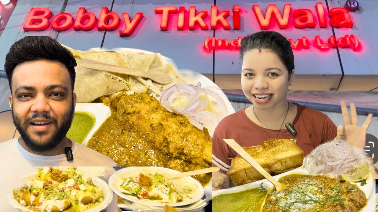 DELHI’s BEST CHAAT @ BOBBY TIKKI WALA | ULTIMATE TASTE😋|Aloo Tikki,Pav ...
