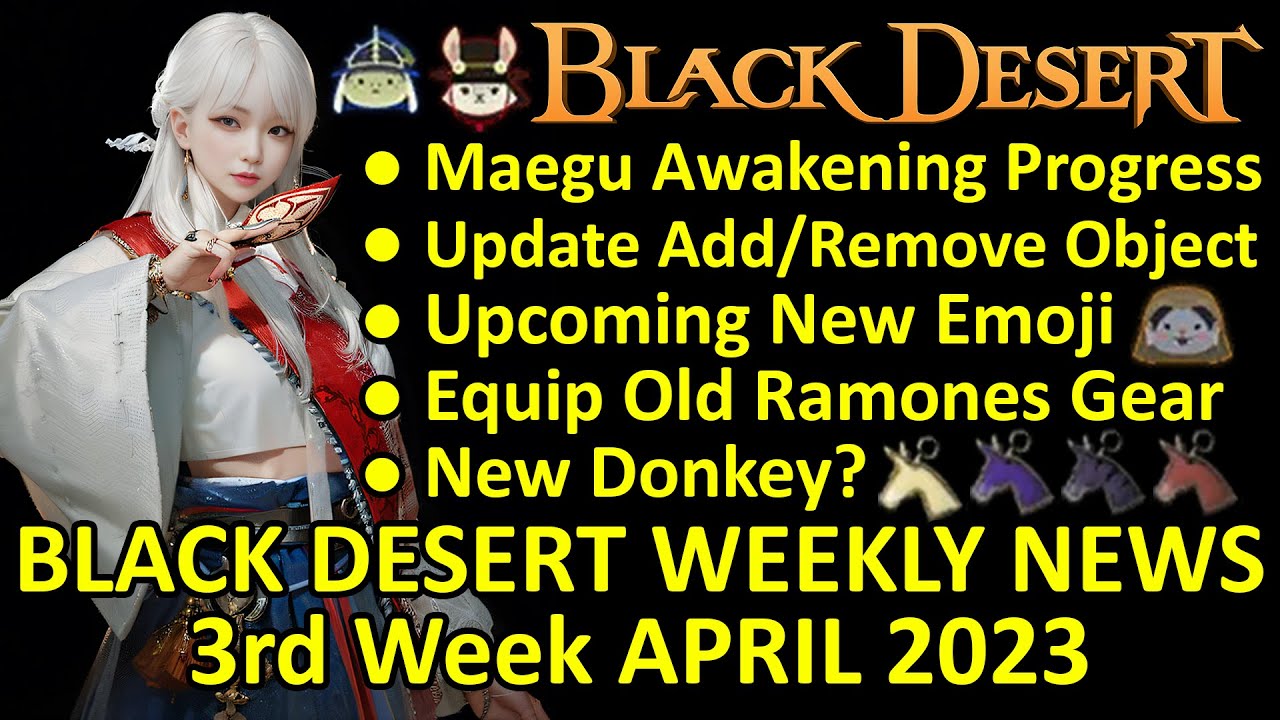 Maegu Awakening Progress, New BDO Emoji, Equip Old Oasis Gear (BDO News ...