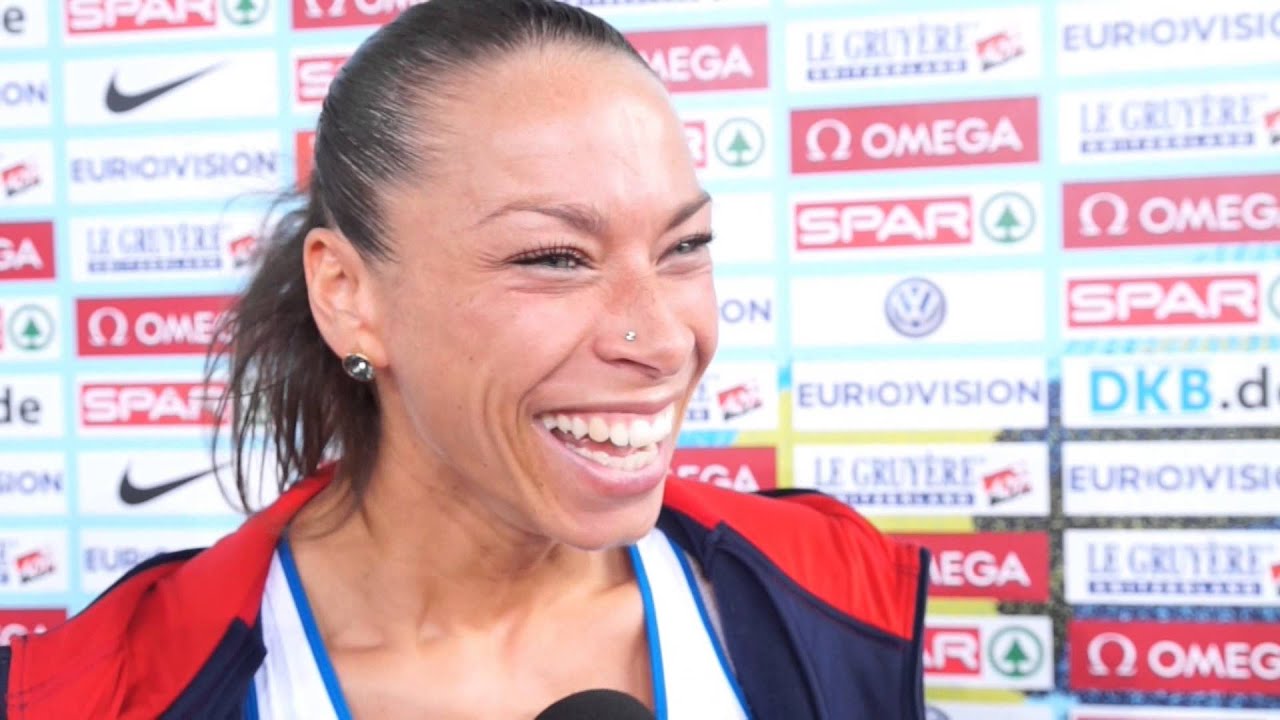 Cindy Billaud (FRA) after winning the 100mh (in French) - YouTube