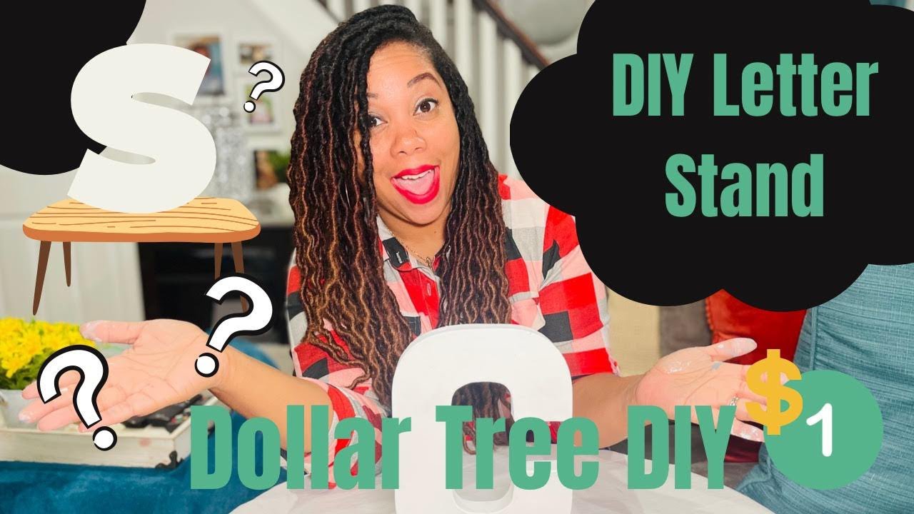 Dollar Tree DIY/ DIY Letter Stand - YouTube