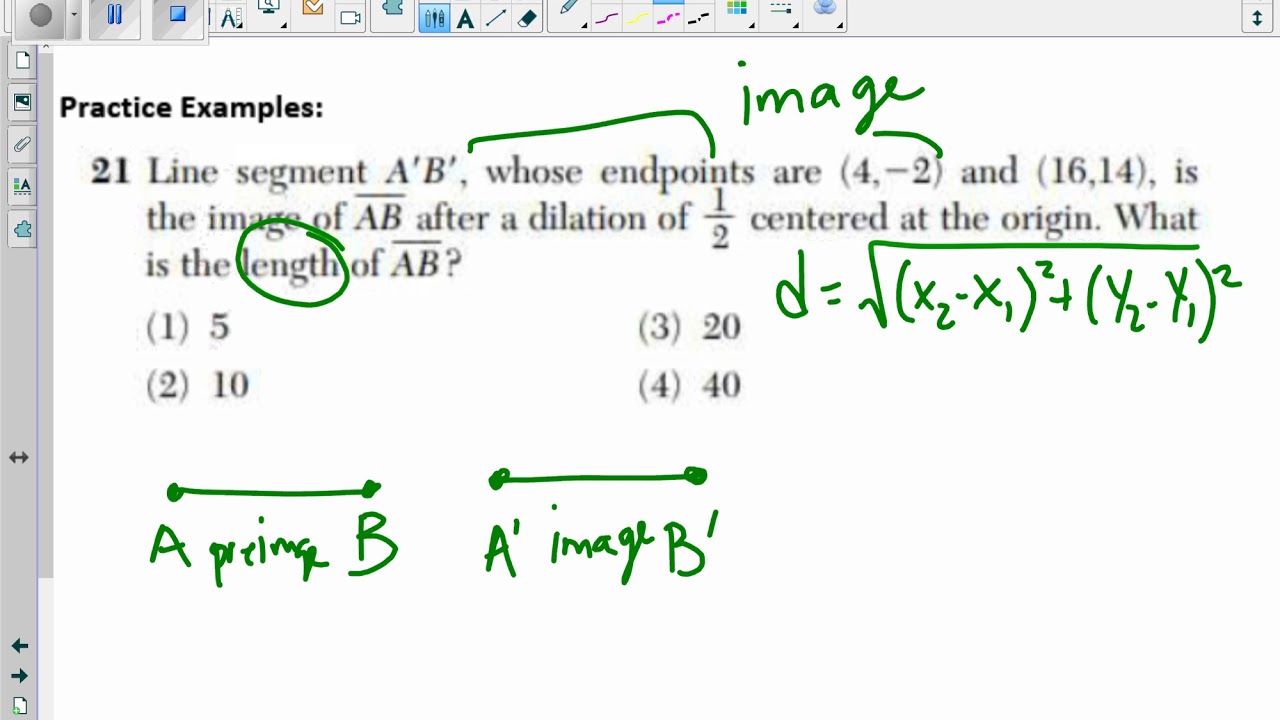 Day 9 Dilation of Line - YouTube