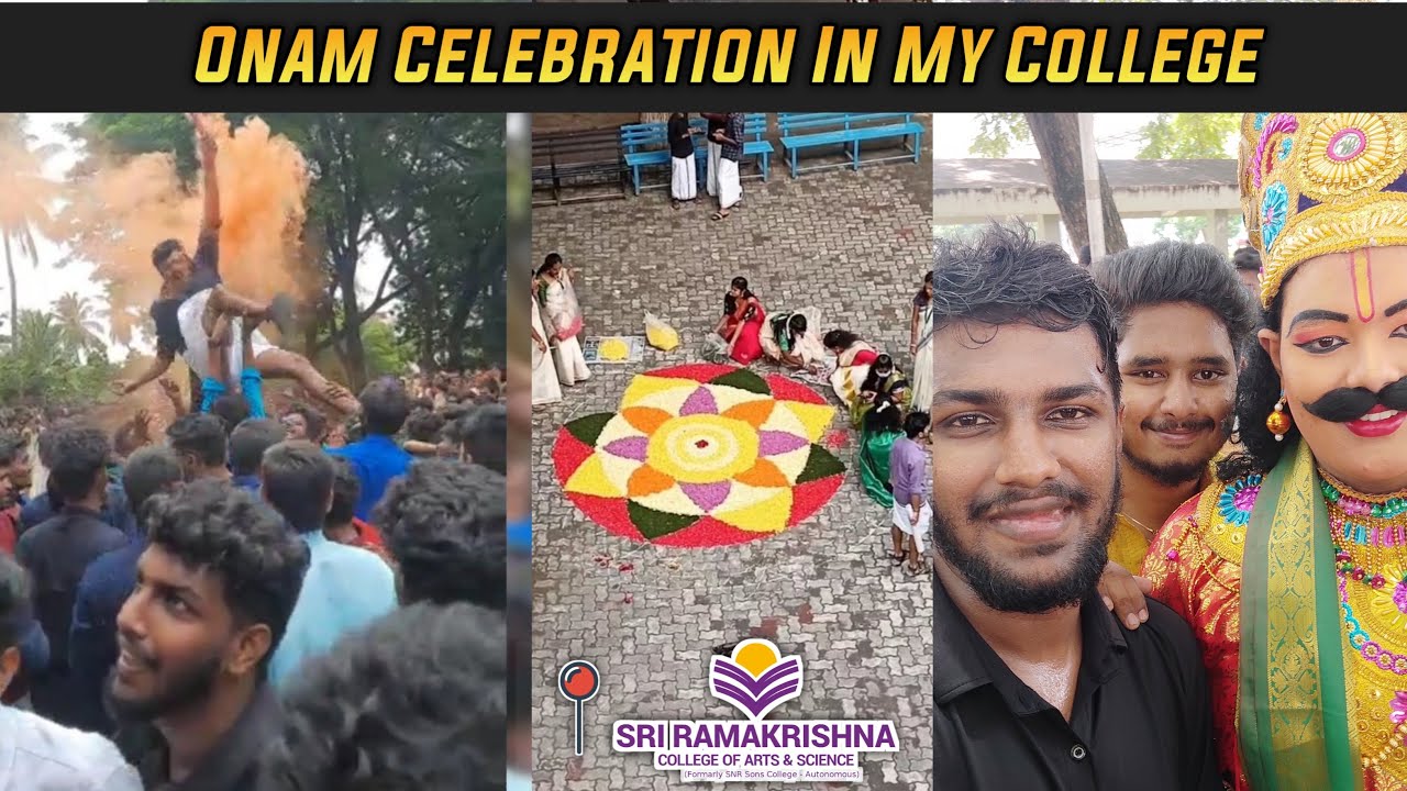Onam Celebration In My College | SNR College Onam Celebration 2022 ...
