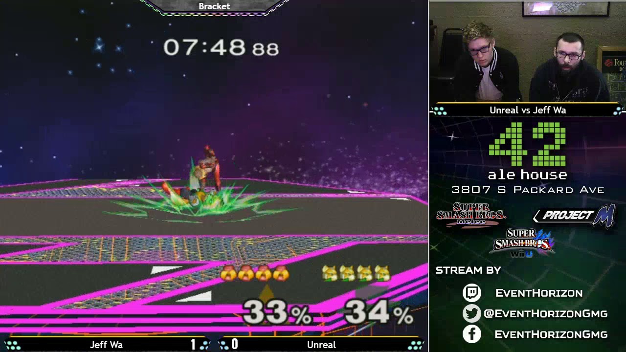 Construct 100 - Jeff Wa vs Unreal - Melee Singles - YouTube