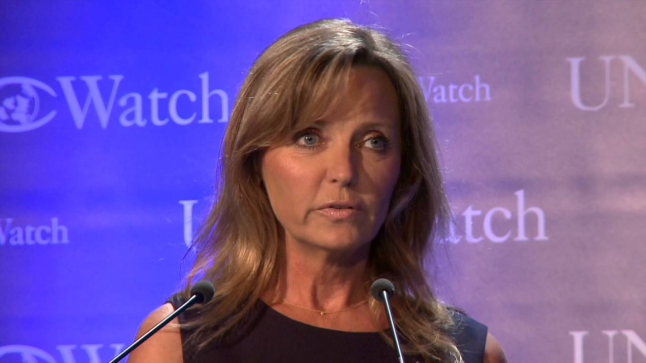 Presentation of UN Watch Award to Frederique Ries, MEP - YouTube
