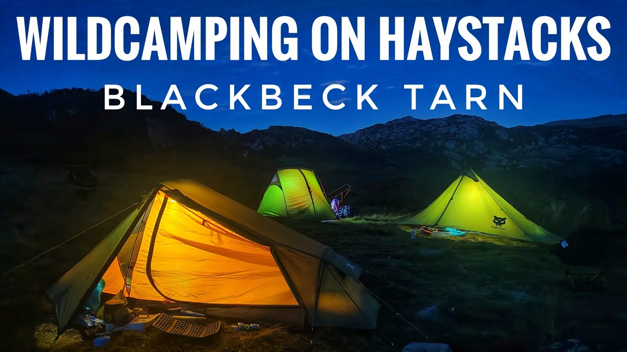 Wildcamping on Haystacks, Blackbeck Tarn in the Nightcat 1 person ...