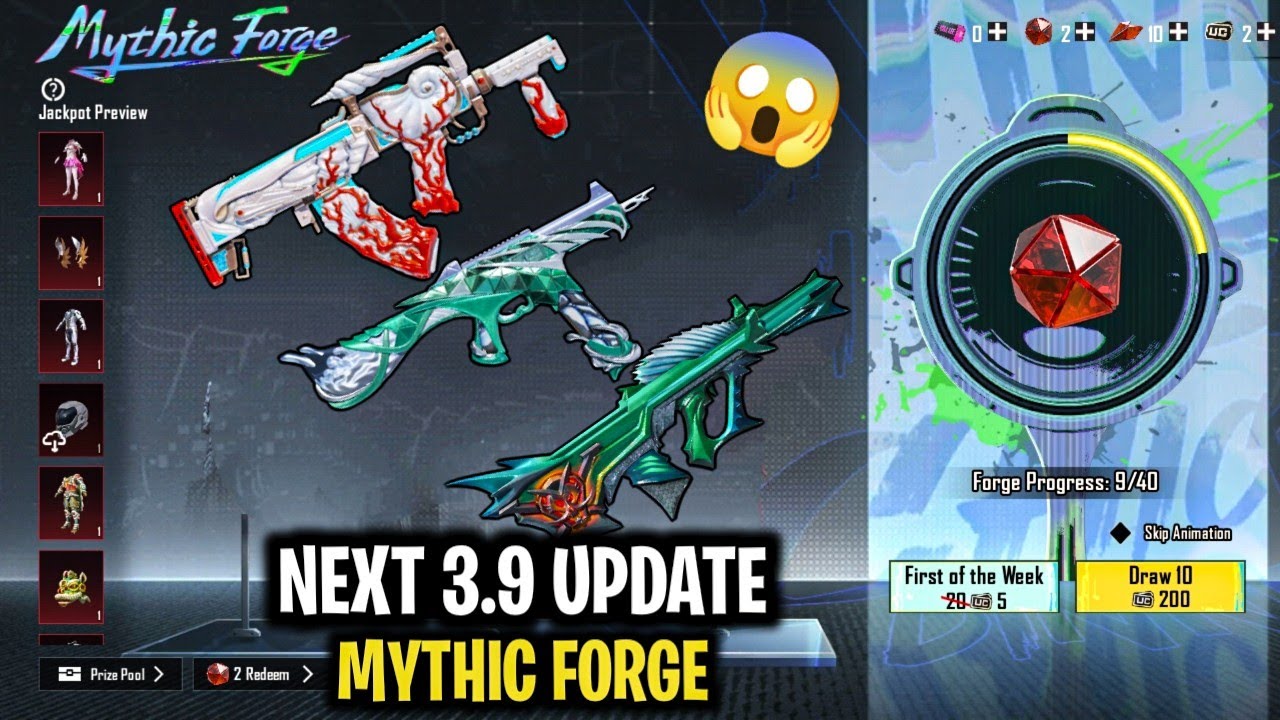Next 3.9 Update Pubg Mythic Forge Leaks 😱 - Next Mythic Forge Upgraded ...