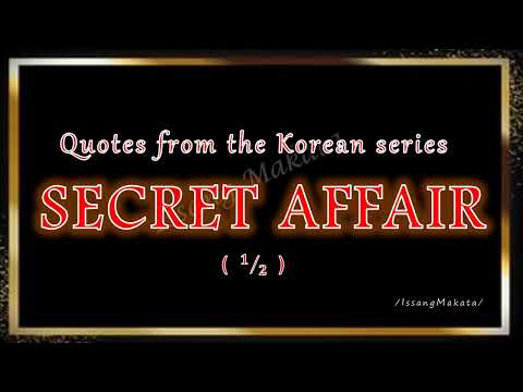 SECRET AFFAIR Korean series quotes / Kim Hee-ae / Yoo Ah-in #quotes #love #romance #youngman #affair
