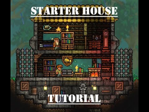 Terraria - Starter house tutorial - YouTube